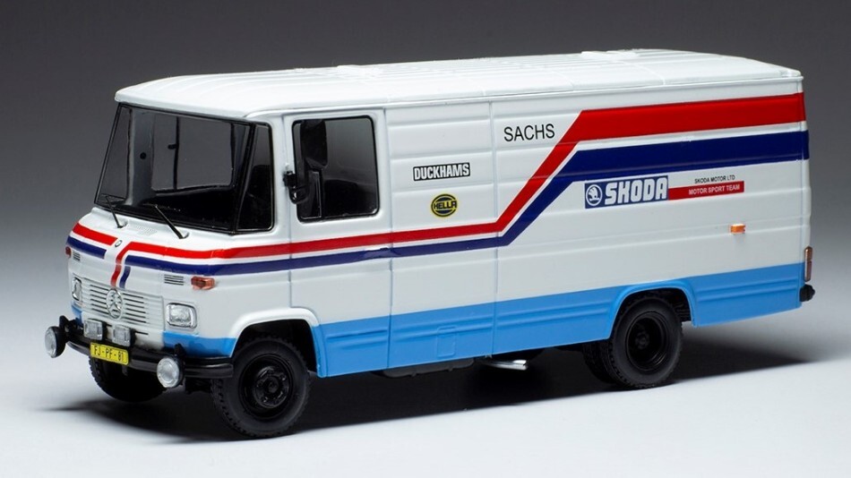 Miniature voiture Rally auto 1:43 Ixo Model Mercedes 508D Skoda Rally ...