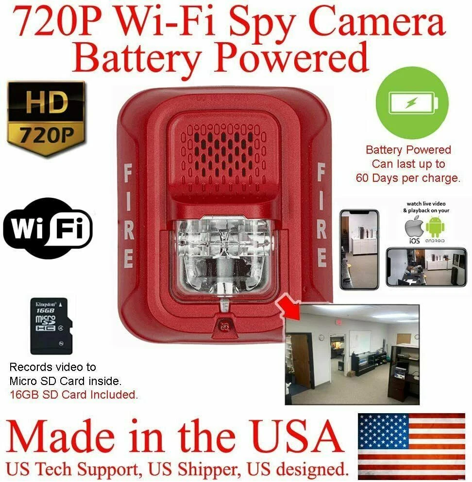 Activated Fire Alarm Strobe Lights