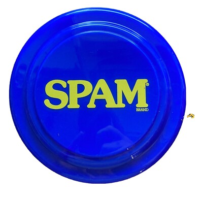 Spam brand promotional frisbee new vintage Blue & Yellow | eBay