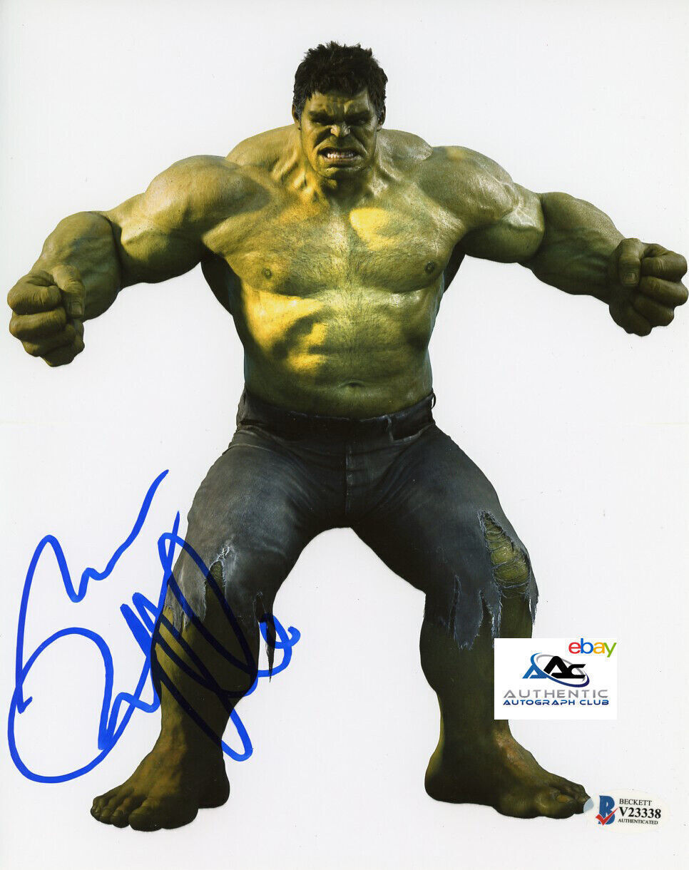 MARK RUFFALO AUTOGRAPH SIGNED 8x10 PHOTO BRUCE BANNER HULK AVENGERS ...