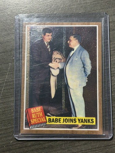 2011 Topps Heritage Chrome /1962 Babe Ruth Jacob Ruppert Joins Yanks # ...