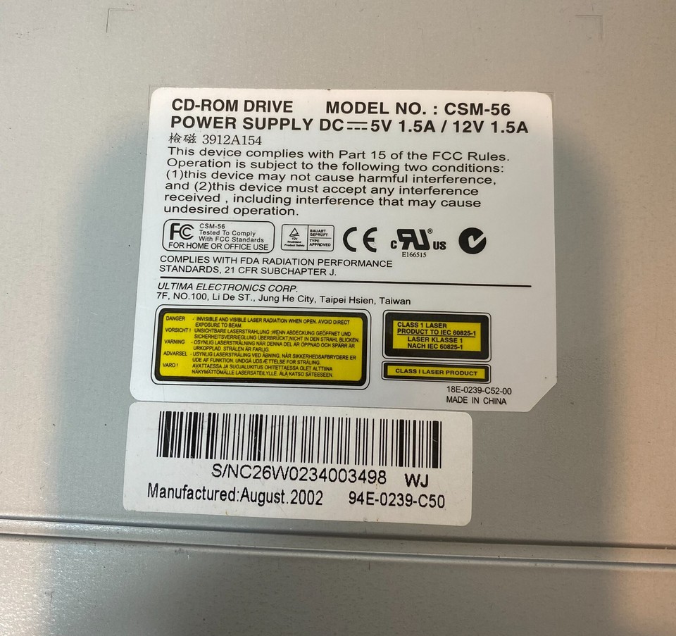 56X max CD-ROM DRIVE CSM-56 2002 | eBay