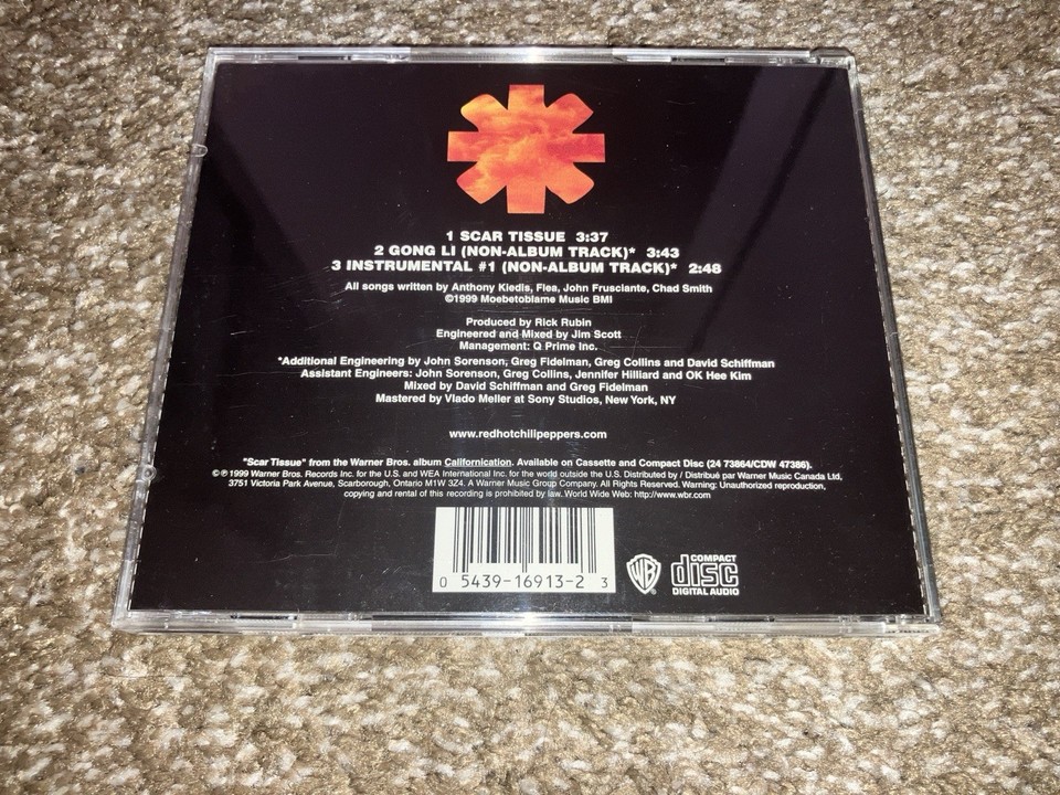 Scar Tissue by Red Hot Chili Peppers (CD Single, 1999) Gong Li ...