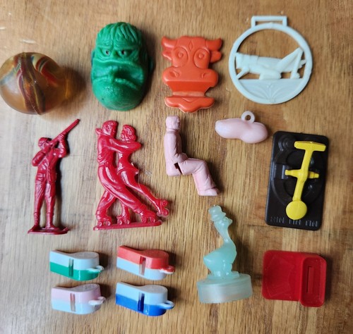 Vintage Cracker Jack Cereal Premium Gumball Prizes Lot Of 15 Plastic ...