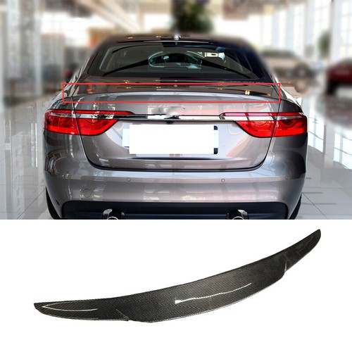 For Jaguar XF 2016-2020 Real Carbon Fiber Rear Spoiler Tail Trunk Lip ...