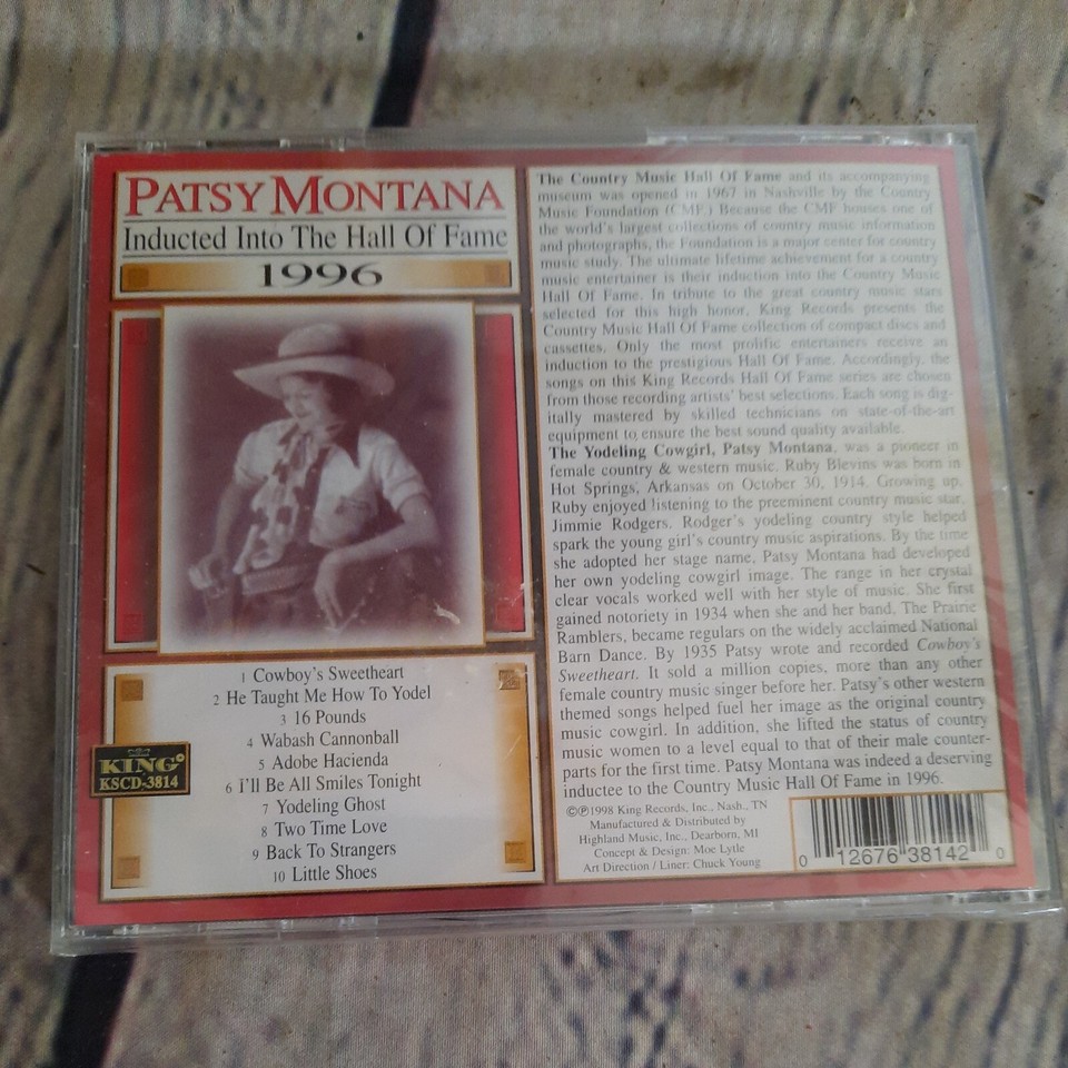 Patsy Montana : 1996-Country Music Hall of Fame Country Western 1 Disc ...