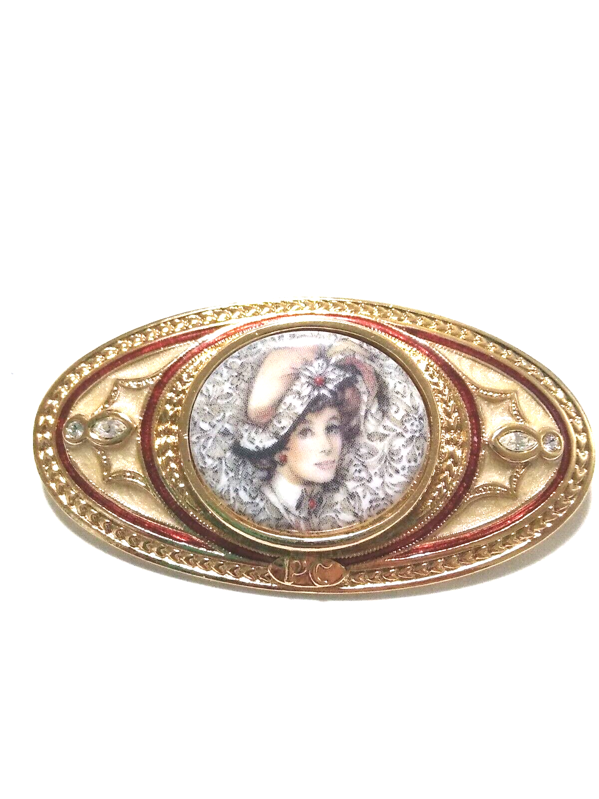 VTG RARE AVON PRESIDENT HandPainted Porcelain Portrait Lady Art Deco ...