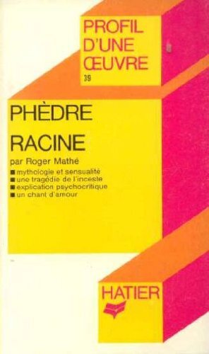 Phedre, Racine : Analyse critique de Roger Mathe | eBay