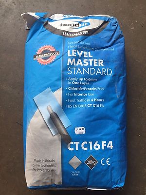 Bond It LEVELMASTER SELF LEVEL LEVELING COMPOUND 20KG FLOOR For Cements Screeds 5060021363282 ...