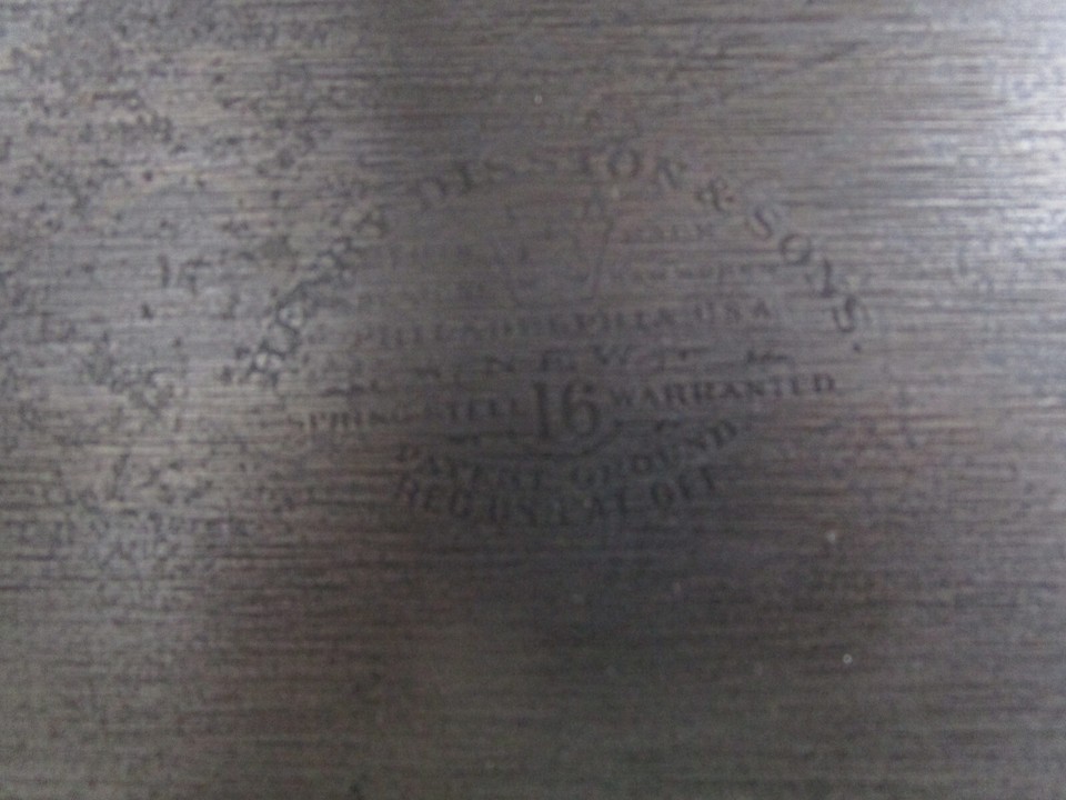 Vintage 1920's H.DISSTON & SONS No 16 26" 10 TPI applewood handle hand ...