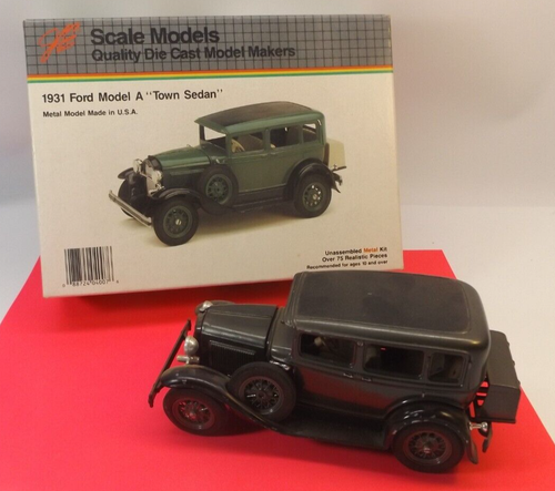 Scale Models 4007 1:20 1928 Ford Model A Town Sedan Built Metal Model ...