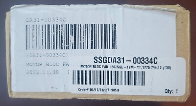 DA31-00334C DA31-00287B DC 12V Refrigerator Evaporator Fan Motor fit ...