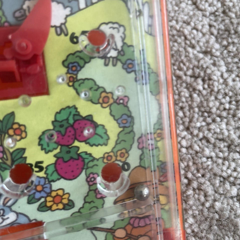 Vintage Small Handheld Pinball Game With Pincers And Holes/slides (y ...