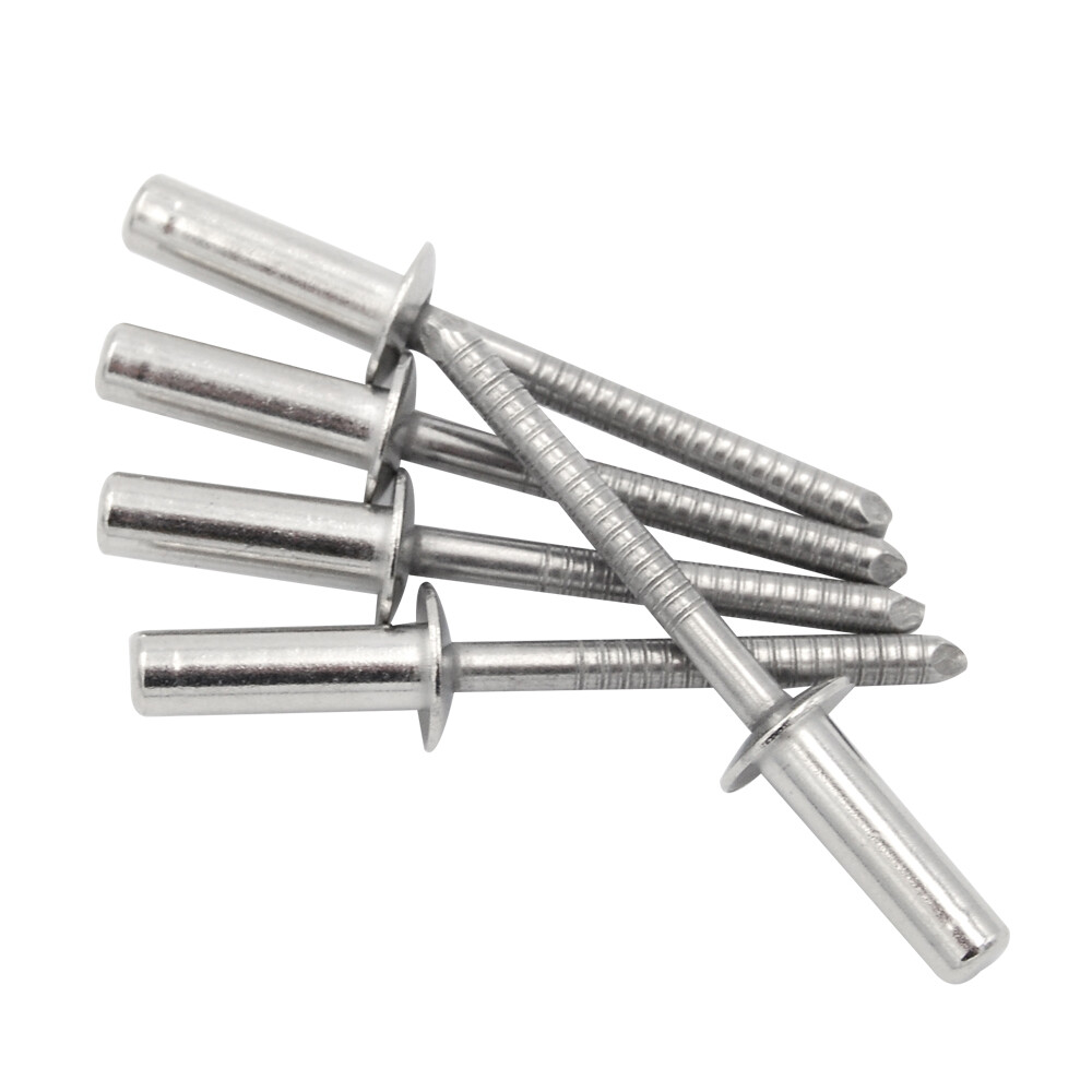 100x 3/16" M4.8 DiameterStainless Steel Closed End Domed Blind Rivets ...