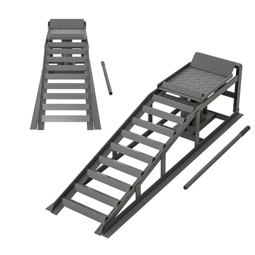 2 Pack Hydraulic Car Ramps Heavy Duty Auto Car Truck Service Ramps ...