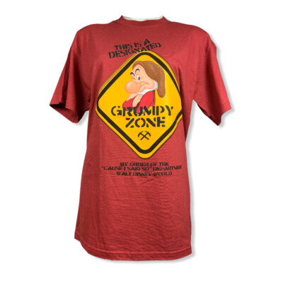 Official Walt Disney World Grumpy Zone Shirt Size Medium | eBay