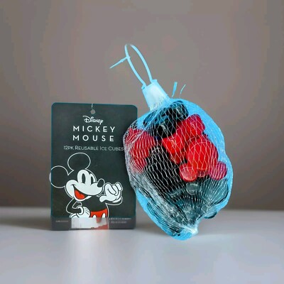 NWT! Disney Mickey Mouse Reusable Ice Cubes: Red, Black & Grey | eBay