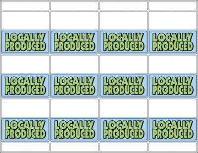 Locally Produced Labels for Retail-Grocery-120 pieces | eBay