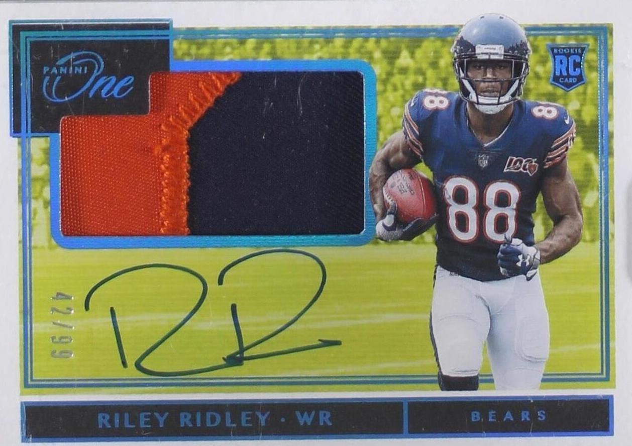 2019 Panini One - Rookie Patch Autographs Riley Ridley #30 Blue /99 (AU ...