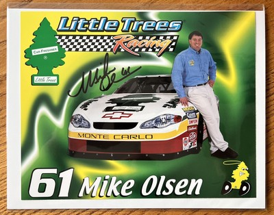 1999 MIKE OLSEN #61 LITTLE TREES CHEVY AUTOGRAPHED NASCAR BUSCH NORTH ...