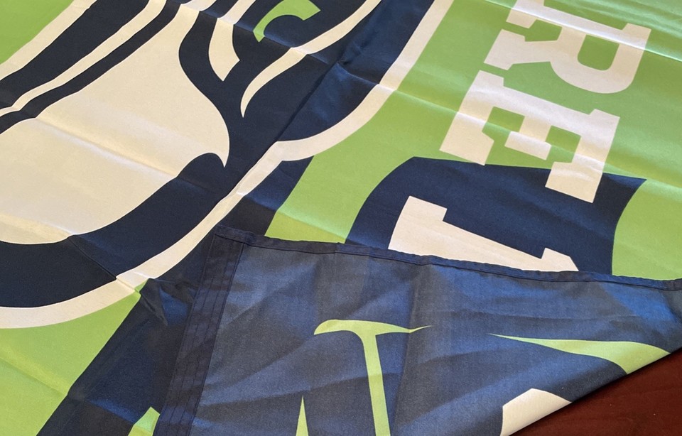 seattle seahawks “We Are Twelve” Flag/Wall Hanging 5’x 3’ New. Man Cave ...