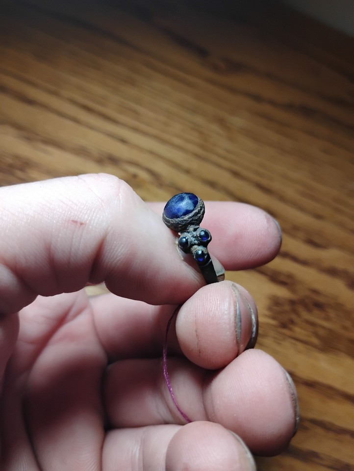 Seven Stone Jesuit Ring-Recovered Western North Dakota Circa 1675-1775 ...