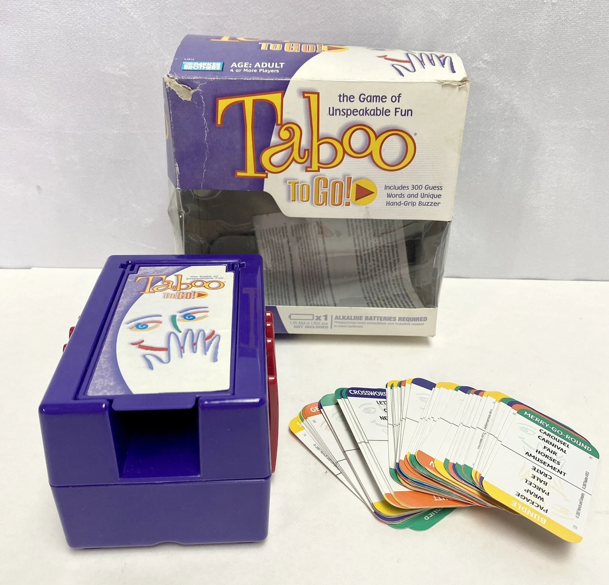 Taboo Board Game Cards