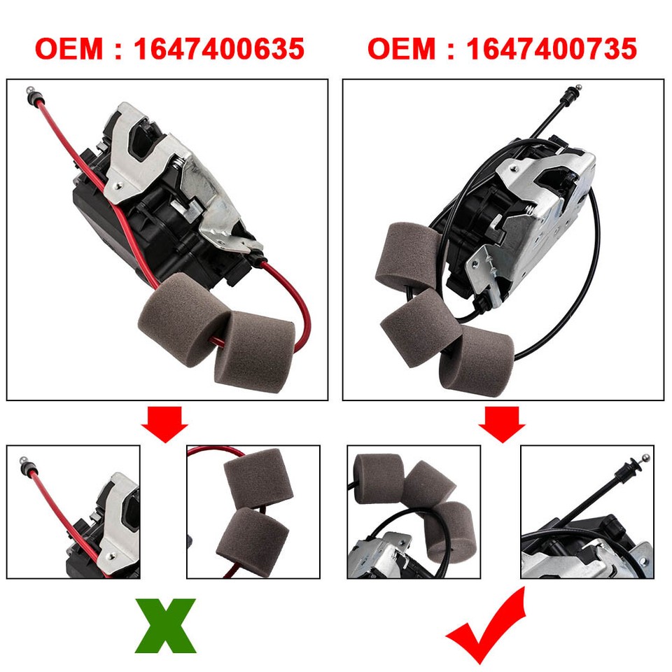 Rear Tailgate Lift Door Hatch Lock Actuator R63 1647400335 for Mercedes ...