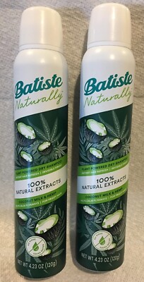 Batiste Naturally Plant Powered Dry Shampoo 2 Lot Coconut Milk 2 Pack 4 ...