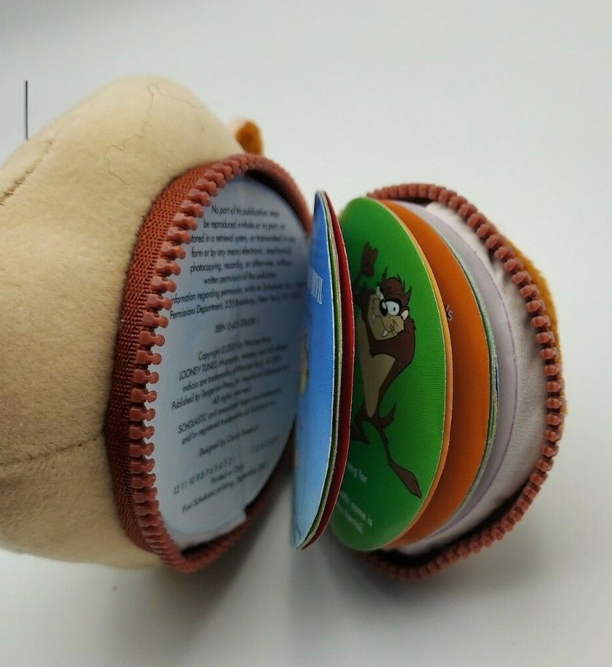 Taz Plush Book 2001 Teachers Pets Looney Tunes Tasmanian Devil ...