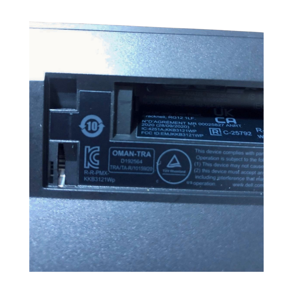 Dell Wireless Keyboard KB3121Wp With Mouse & USB Dongle | eBay