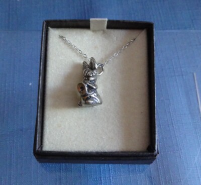Pendelfin STERLING SILVER PHUMF CHARM w box & chain by H. Birks Ltd ...