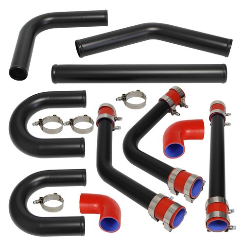 2" 51mm Aluminum Universal Intercooler Turbo Boost Piping Pipe & Hoses ...