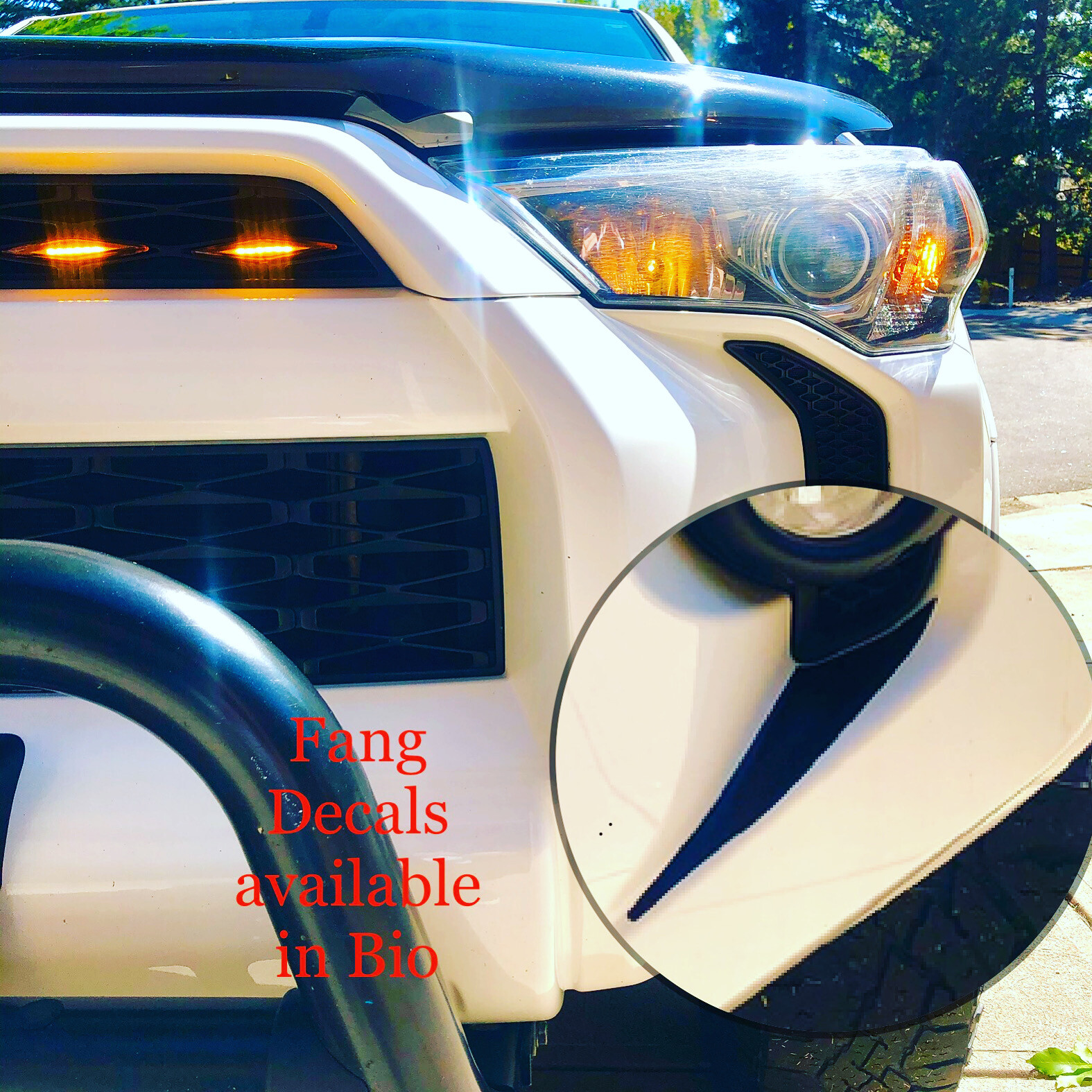 4Runner Fang Decal Sticker Toyota 4 Runner Trail SR5 TRD Stripes Pro ...