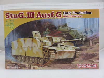 DML Dragon StuG.III Ausf.G Early Production w/schurzen 1/72 Scale Model ...