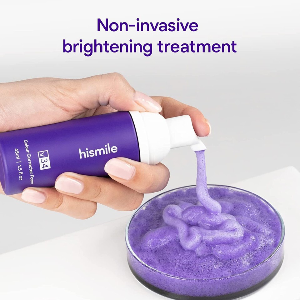 Hismile v34 Colour Corrector, Purple Teeth Whitening, Tooth Stain ...