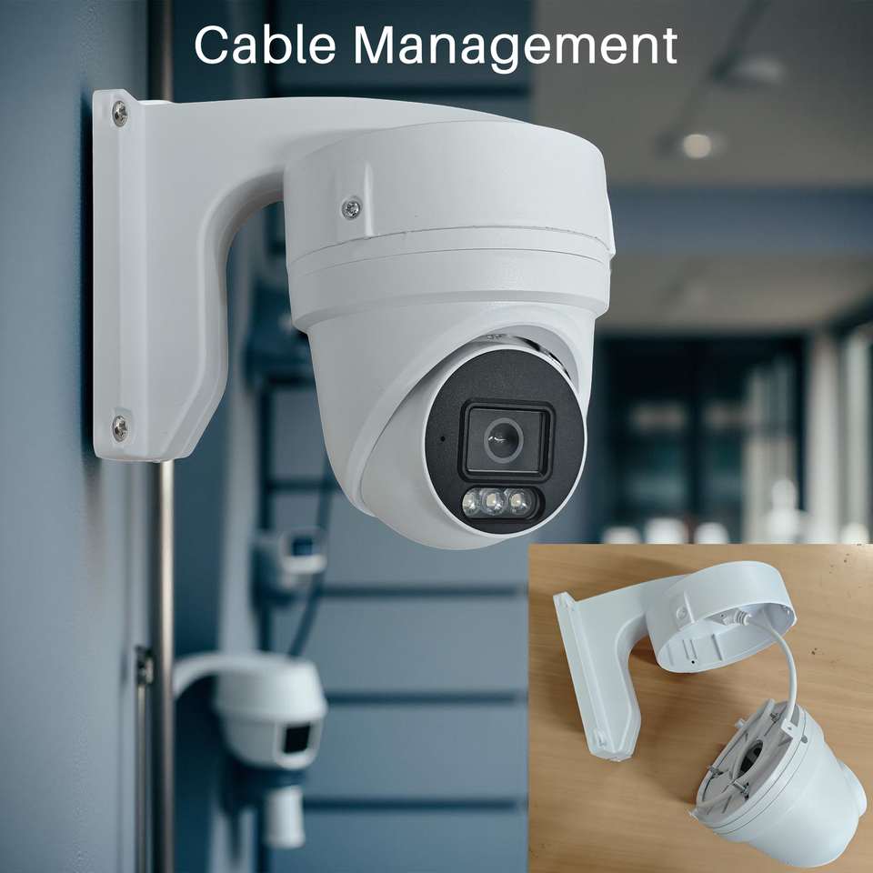 Universal CCTV Security Camera Arm Mount Wall Bracket Base Outdoor Dome ...