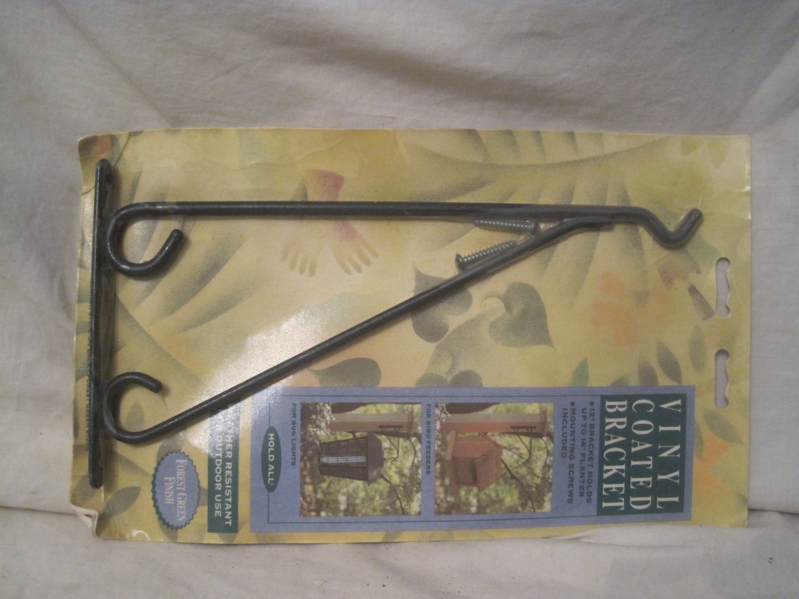 12" Amertac Vinyl Coated Bracket hanging plant mount nip Forest Green ...