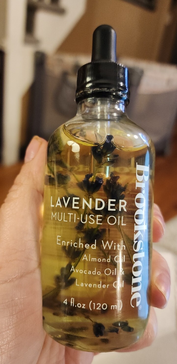 BROOKSTONE LAVENDER Multi Use Oil 4 fl oz Enriched w/ Avocado & Almond ...