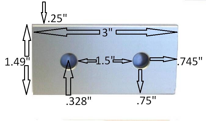 8020 EQUIVALENT ALUMINUM 15 SERIES 2 HOLE RECTANGLE JOINING PLATE #4307 ...