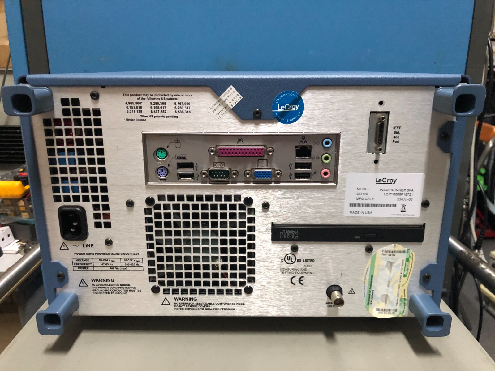 LeCroy WaveRunner 6030A 350MHz, 4-Ch, 2.5/5GS/s, 2/4 Mpts Digital ...