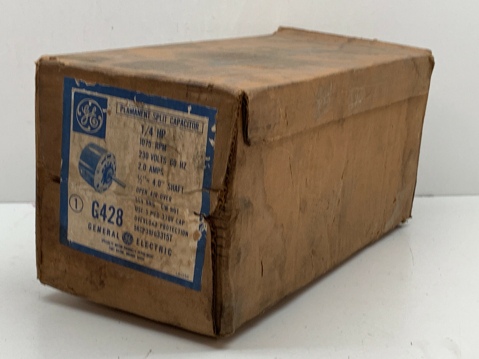 GE 5KCP39FG3315BT Permanent Split Capacitor G428 AC Fan Motor 1/4HP ...
