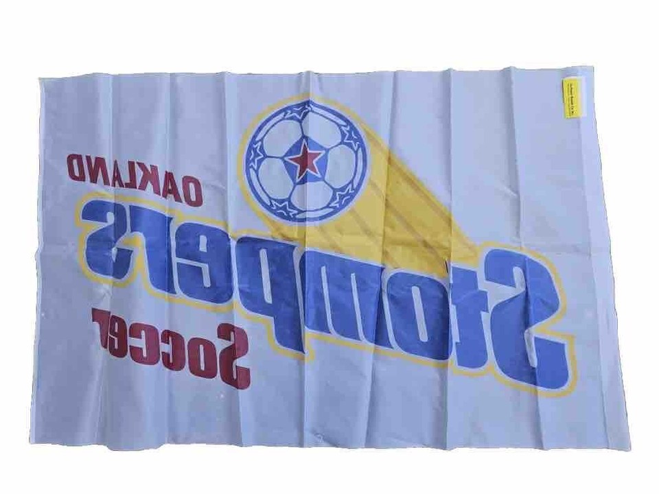Vintage Oakland Stompers Soccer Team Flag Tapestry The Bower Banner Co ...