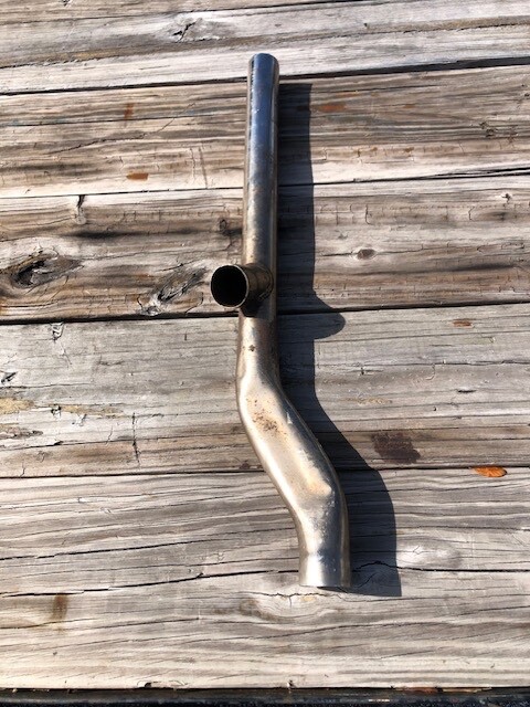 panhead exhaust crush pipe. 2-1 | eBay