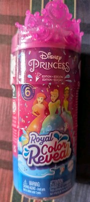 Disney Princess by Mattel Royal Color Reveal Doll with 6 Unboxing ...