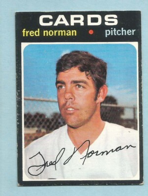 1971 Topps Baseball Fred Norman #348 St Louis Cardinals EX | eBay