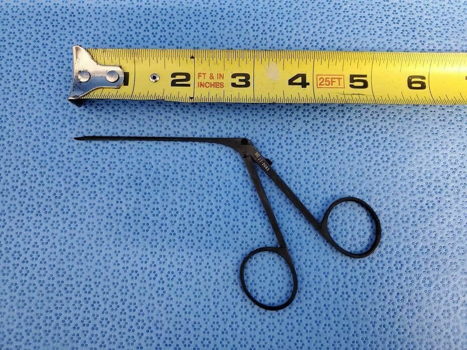 Richards 23-0063 Ebony Surgical Ear Scissors Left Curved Jaw ENT | eBay