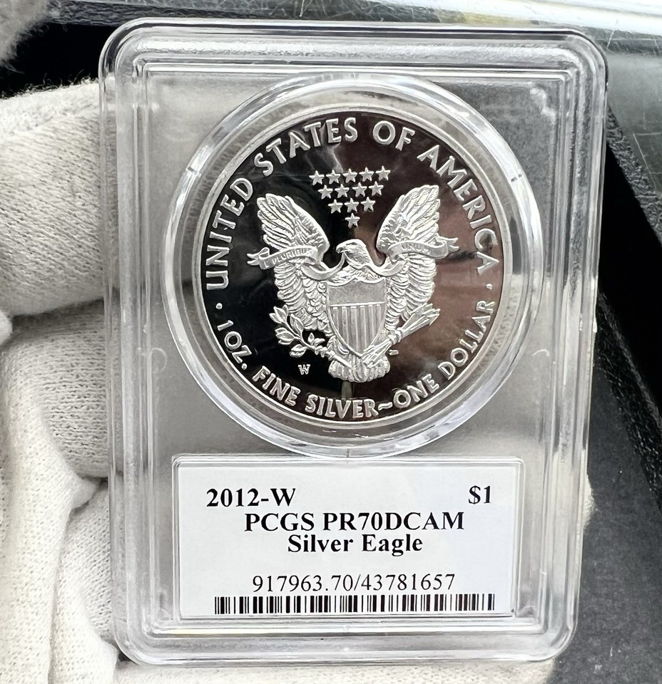 2012-W Proof Silver Eagle PCGS PR 70 DCAM - David Hall Autograph ...