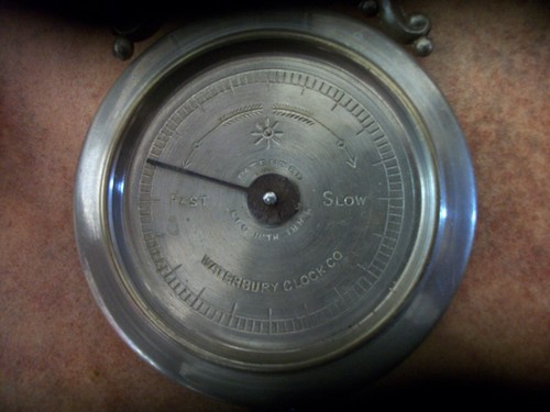 Waterbury Antique Clock Pendulum Bob Dial fast or slow Adjuster 1888 ...