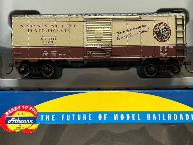 NAPA VALLEY WINE TRAIN - 40ft STEEL SIDE BOXCAR HO SCALE NEW OOP | eBay